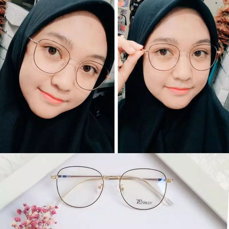 Jual Frame Kacamata Minus / Frame Kaca Mata Bulat / Kacamata Cewek ...