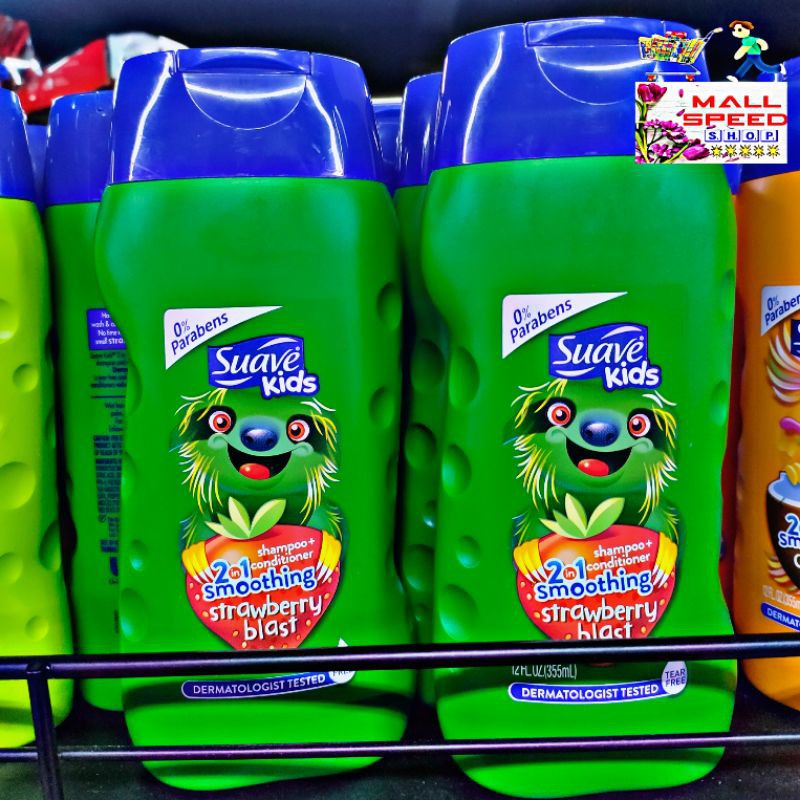 Jual Suave kids strawberry blast 355ml shampoo smoothing | Shopee Indonesia