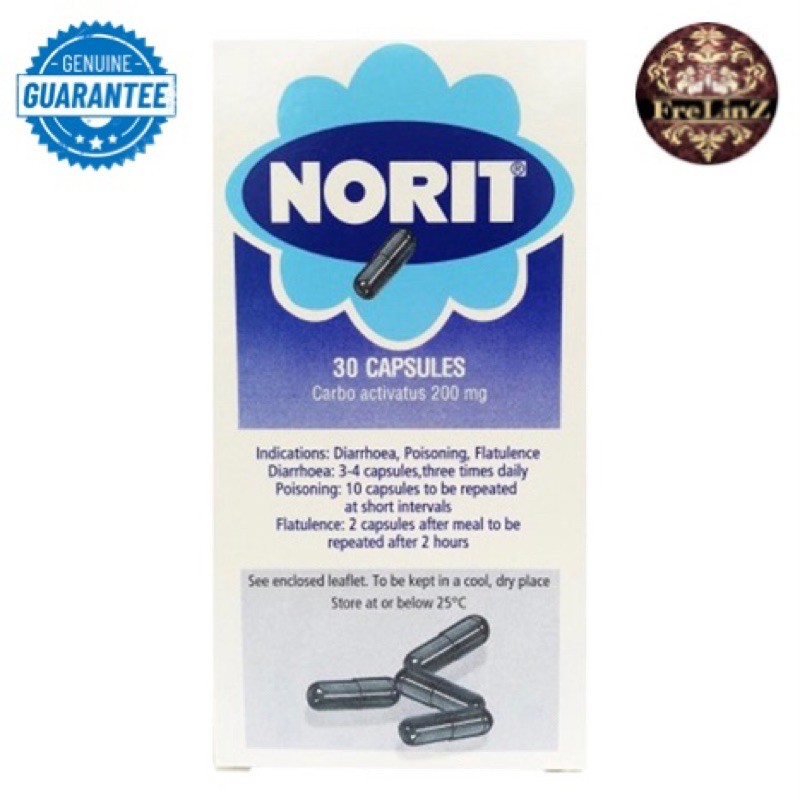 Jual Norit Carbo Activatus Singapore 200mg 30 caps | Shopee Indonesia