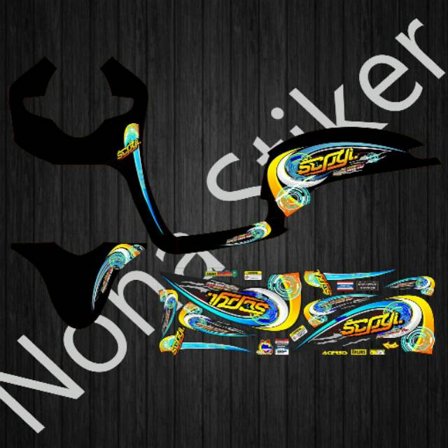 Jual STIKER STRIPING DECAL SCOOPY GRAFIS NONOT 003 | Shopee Indonesia