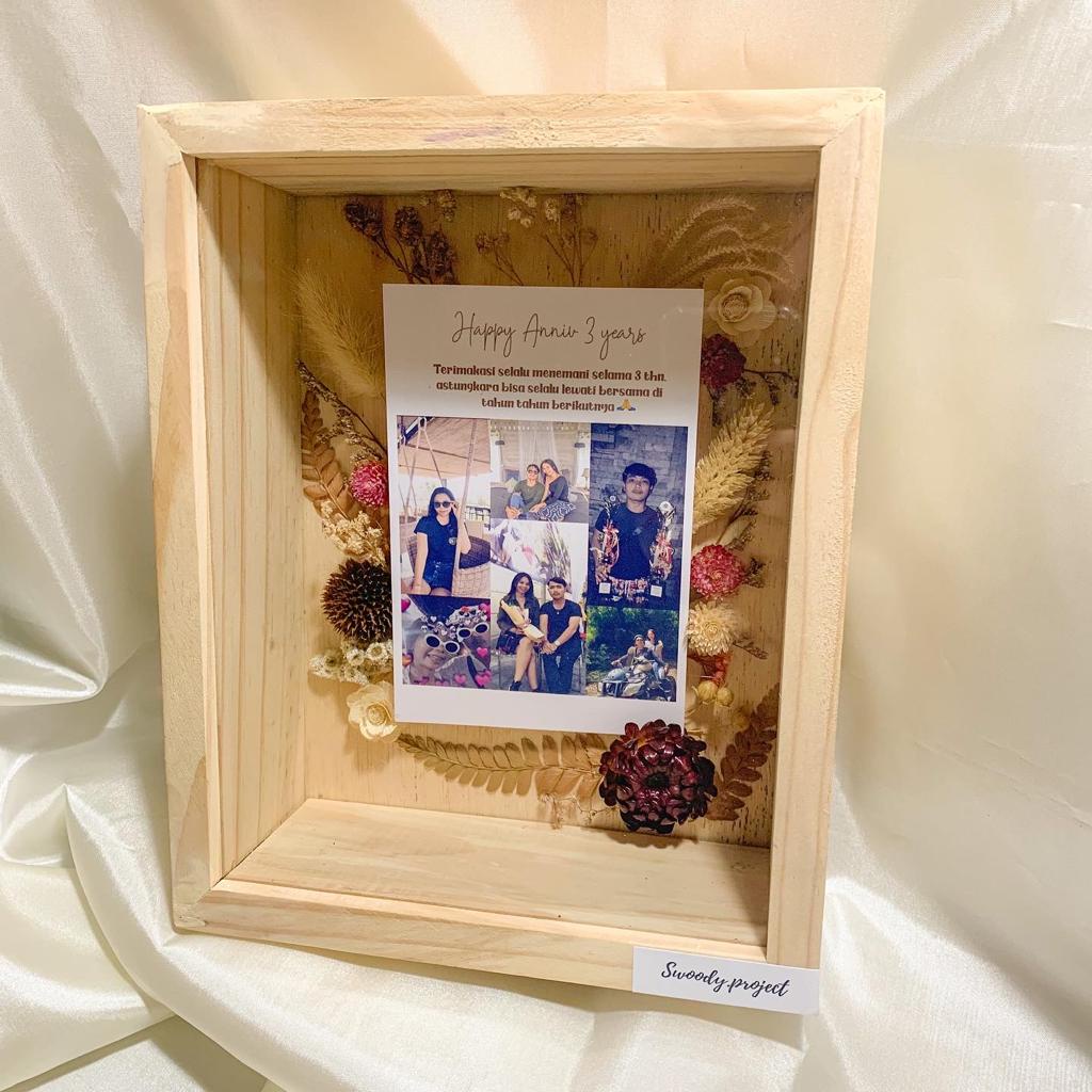 Jual Frame 3D Flower Custom | Flower 3D Frame | Hadiah Ulang Tahun ...