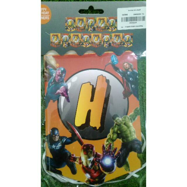 Jual cherryparty Banner HBD Avengers | Shopee Indonesia