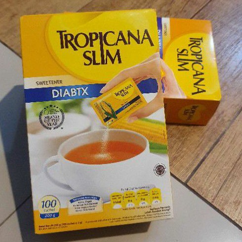 Jual Tropicana slim DIABTX diabetic gula rendah kalori (100 sachets ...