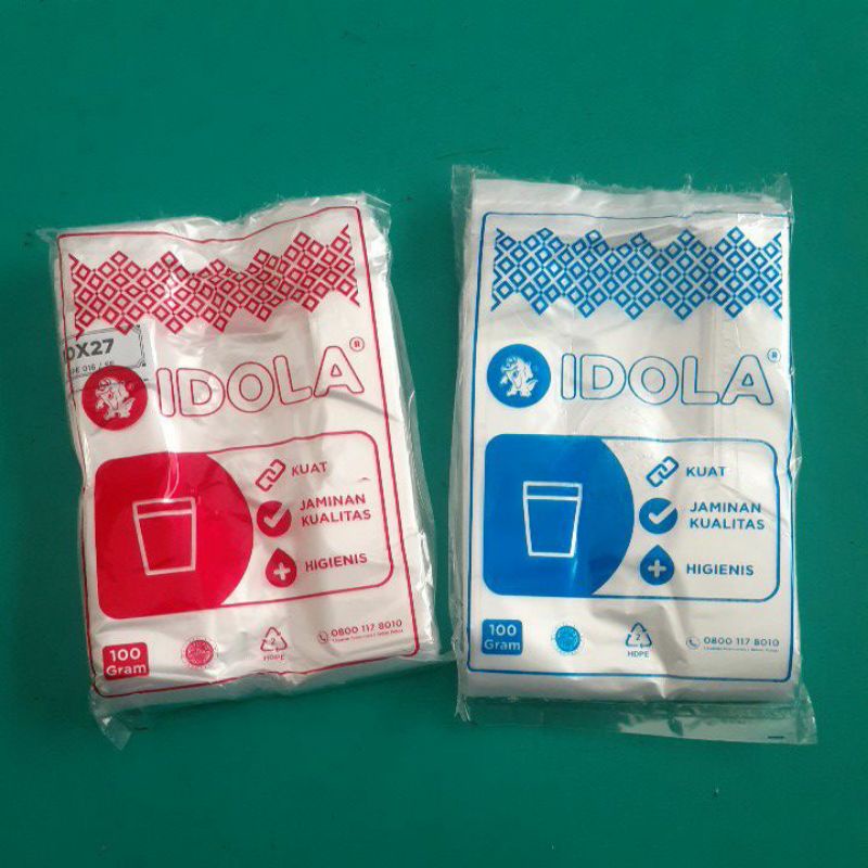 Jual Kresek plastik gelas pop idola ice botol 16 22 | Shopee Indonesia