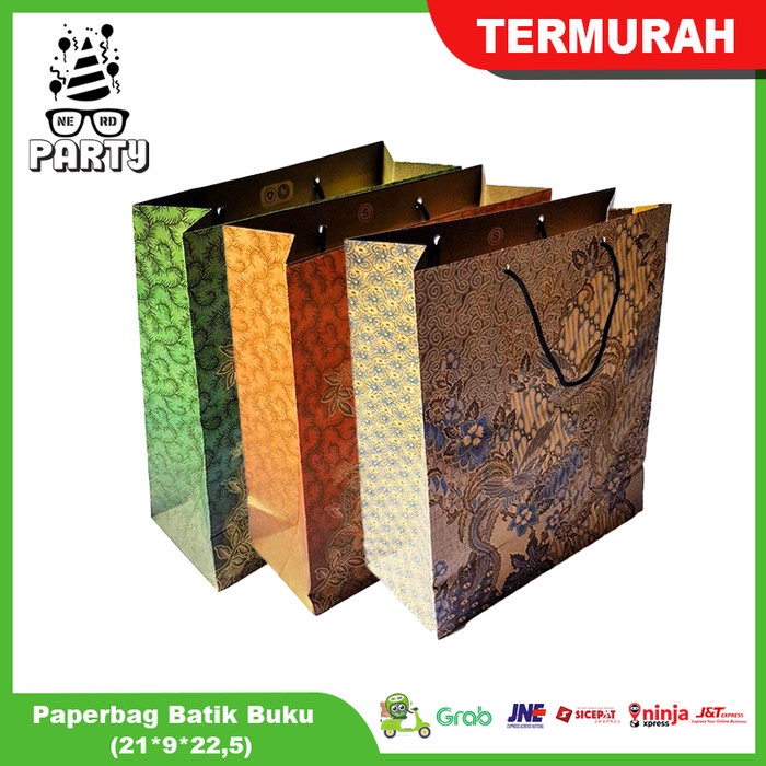 Jual Paper Bag Buku Motif Batik / Tas Kertas / Tas Tenteng / Tas ...
