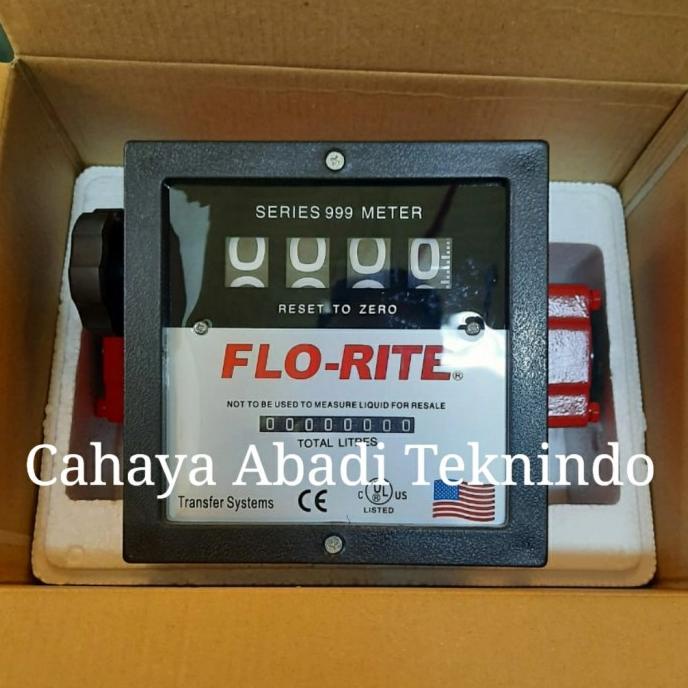 Jual Flow Meter 4 Digit Drat 1 1/2" Flowmeter / Meteran Solar Flo Rite ...