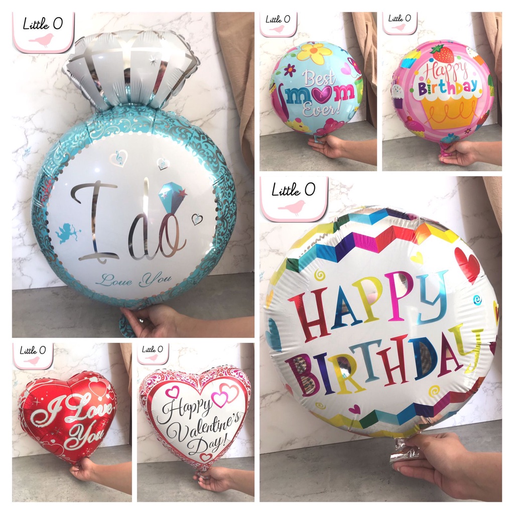 Jual Balon Foil Happy Birthday Bulat/Balon Ulang Tahun/Balon ...