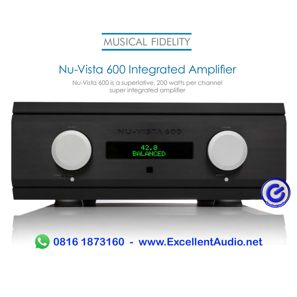 Jual Musical Fidelity NuVista 600 NuVista600 hybrid Nuvistor tube ...