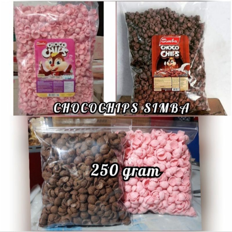 Jual CHOCOCHIPS COKLAT 250g / CHOCOCRUNCH COKLAT DAN STROWBERRY/ SNACK ...