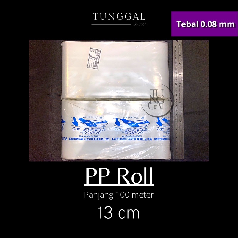 Jual Plastik PP Roll Cap Jet - panjang 100 meter, tebal 0.08 mm ...