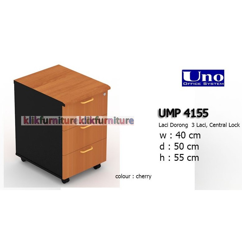 Jual [promo] UMP 4155 GOLD Laci Dorong 3 Laci UNO Office | Shopee Indonesia
