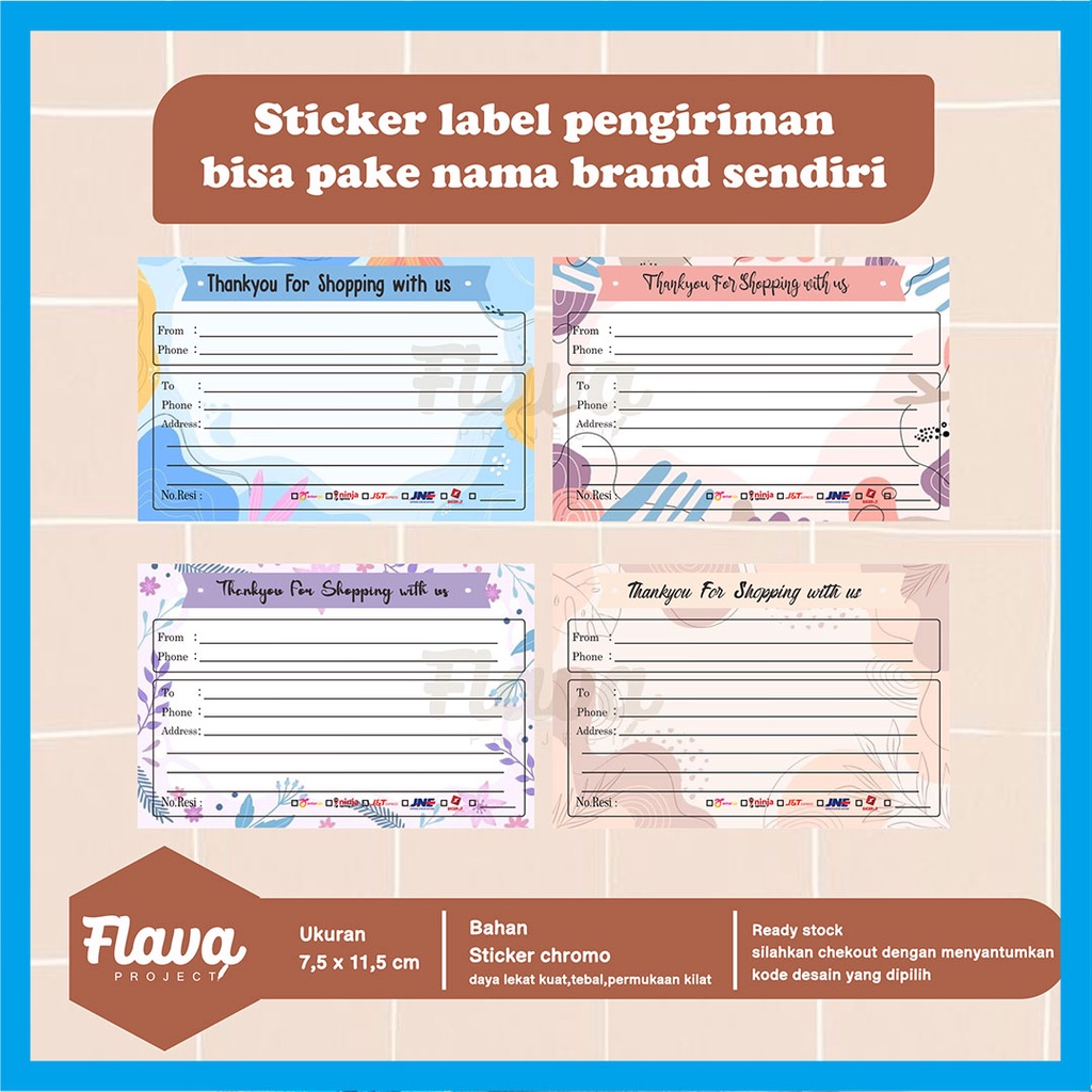 Jual Stiker fragile | stiker alamat pengiriman | sticker alamat ...