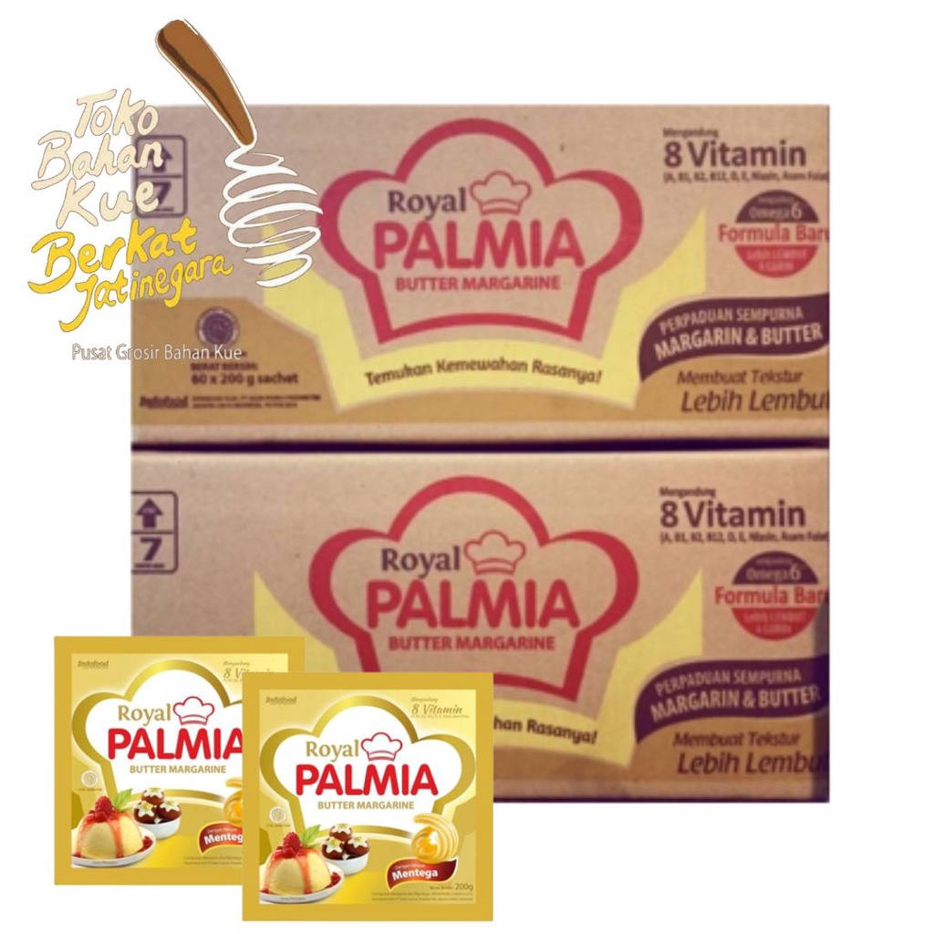 Jual ROYAL PALMIA BUTTER MARGARINE SACHET 200 GRAM / BUTTER MARGARINE ...