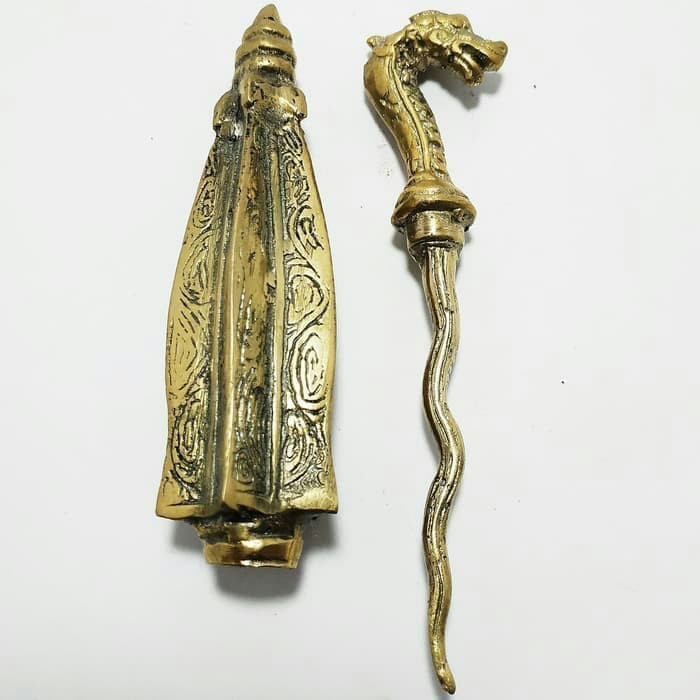 Jual Tongkat payung belimbing ular cacing besi kuningan | Shopee Indonesia