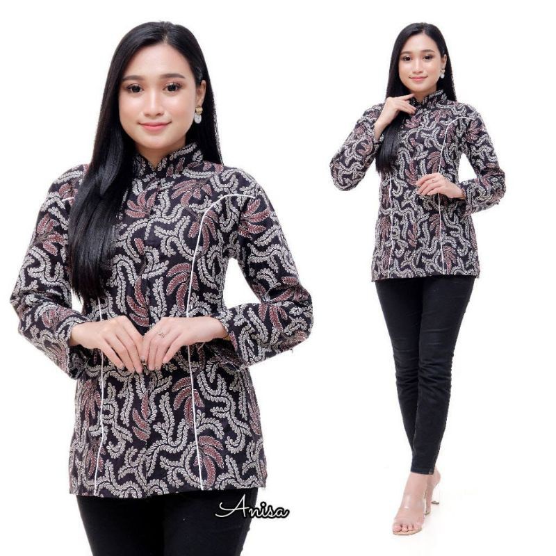 Jual BATIK KANTORAN /BLOUS KANTOR / HEM BATIK / MODEL JANGKIS | Shopee ...