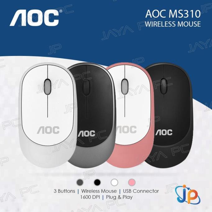 Jual Mouse AOC Office Wireless MS310 - Silent Click Mouse | Shopee ...