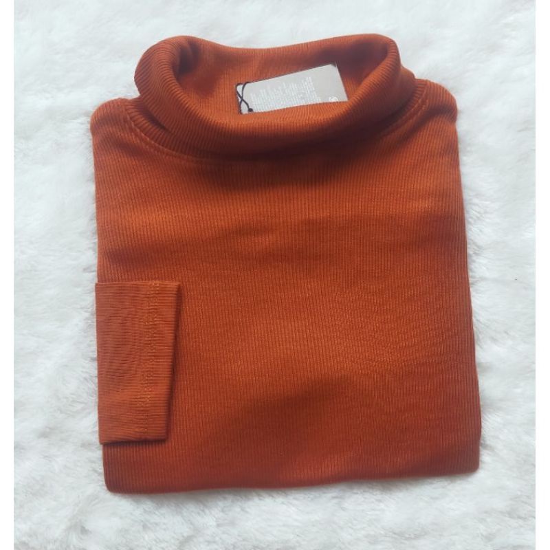 Jual Kaos Rib Kerah Tinggi Premium Lengan Panjang Unisex - Kaos Rib ...