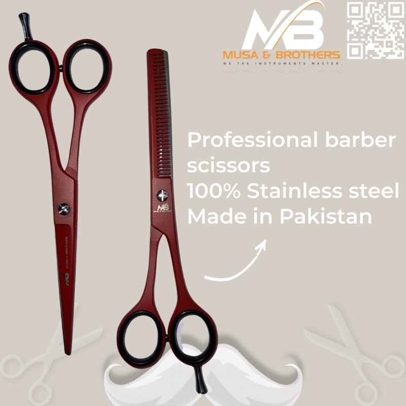 Jual [Made in PAKISTAN ] Professional barber scissors, Gunting rambut ...