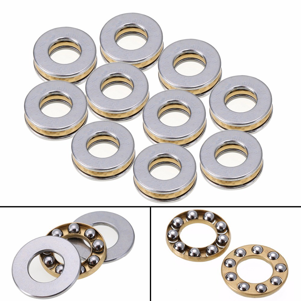 Jual 10pcs/set High Precision Miniature Thrust Bearing F8-16M Axial ...