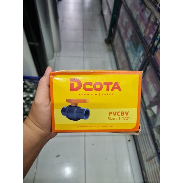 Jual DCOTA Ball Valve PVC Stop Kran PVCBV 1 1/2 Inch | Shopee Indonesia