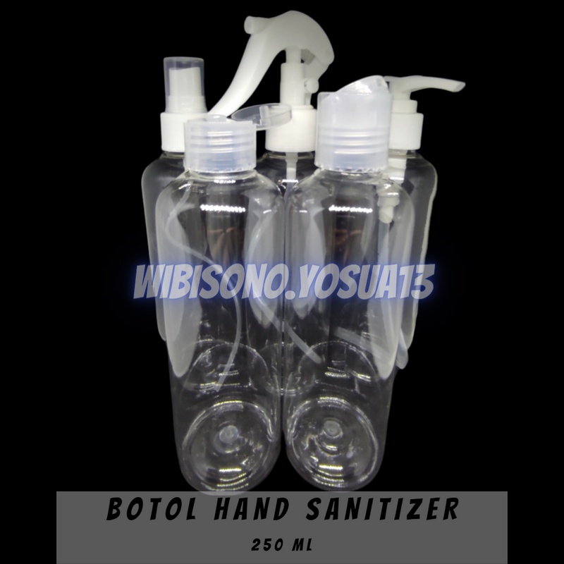 Jual Botol Hand Sanitizer 250 ml Botol Plastik PET Kecil 250 ml Botol Plastik Isi Ulang 250 ml ...