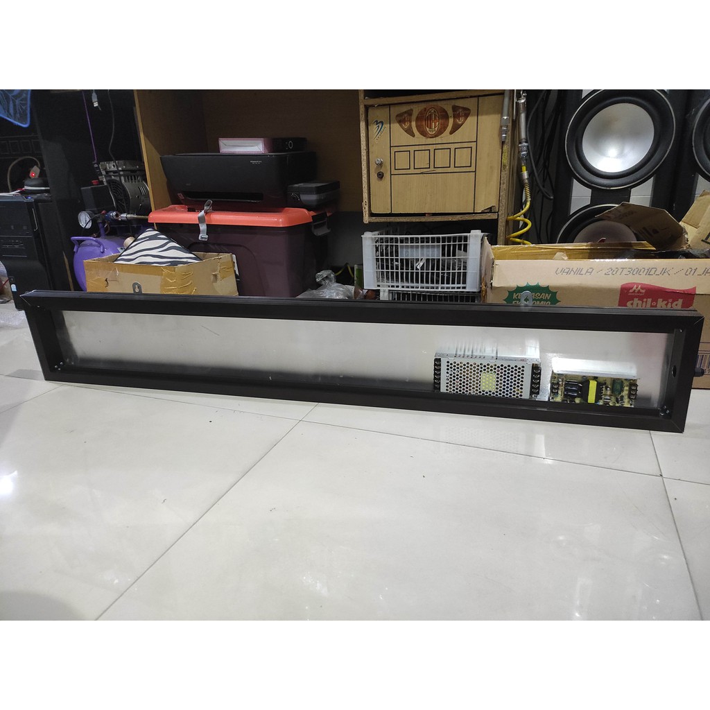 Jual frame running text 4 panel 16X128 | Shopee Indonesia