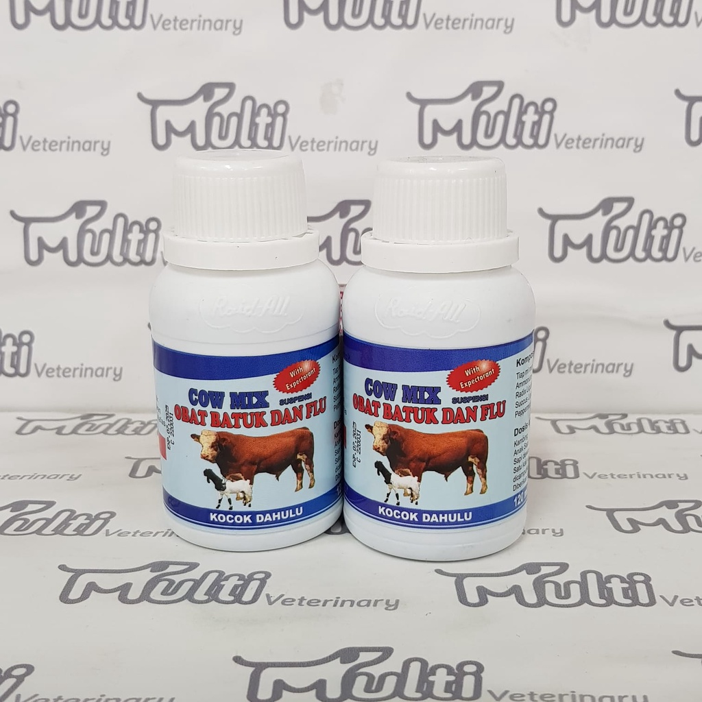 Jual COW MIX 120ml Obat Flu Batuk Sapi dan Kambing Raid All | Shopee ...
