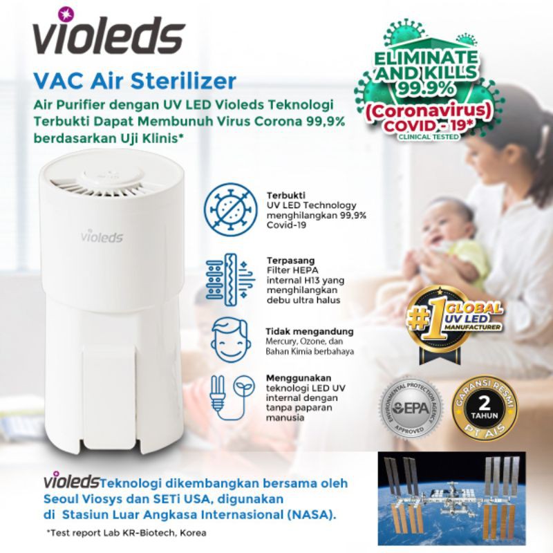 Violeds vac air purifier store