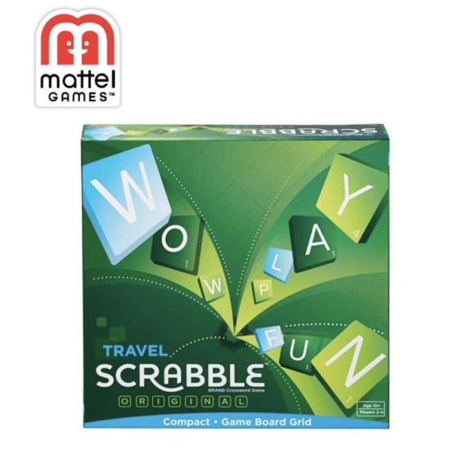 Jual MATTEL GAMES TRAVEL SCRABBLE ORIGINAL MAINAN BOARD GAMES | Shopee ...