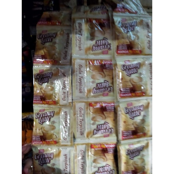 Jual Kopi Creamy Latte Renceng 10 Sachet x 25gr | Shopee Indonesia