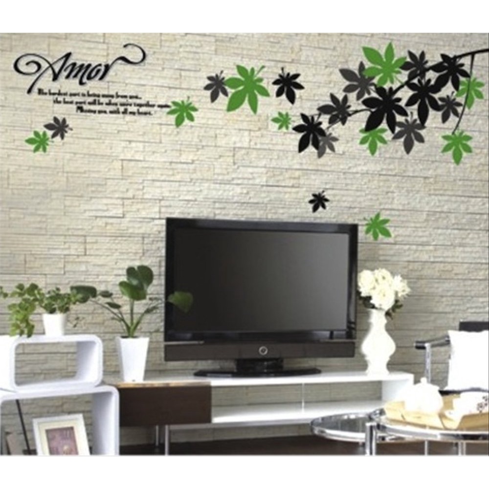 Jual METH WALL STICKER POHON RANTING SANGKAR CAGES BURUNG BIRD FRAME ...