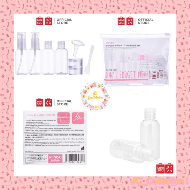 Jual Travel set MINISO don’t forget me | Shopee Indonesia