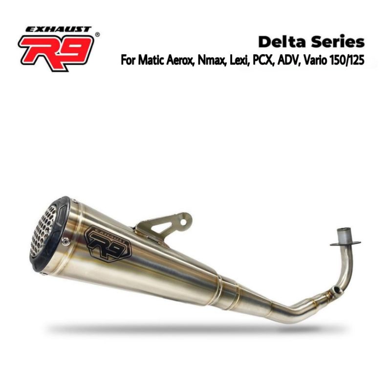 Jual Knalpot R9 Delta Stainless Series Nmax, Aerox, Lexi, PCX, ADV ...