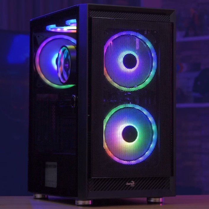 Jual AEROCOOL GRAPHITE ARGB TEMPERED GLASS MID TOWER PC CASE GAMING ...