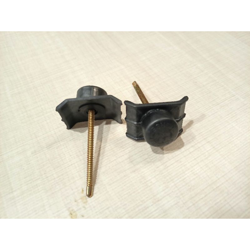 Jual Baut skrup upvc 7 cm warna hitam u/ atap seperti alderon / 1 set ...