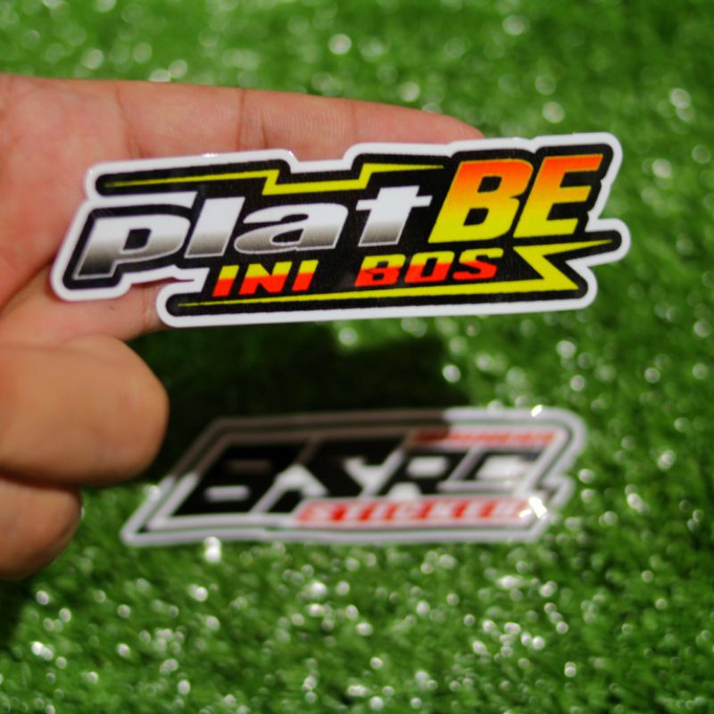 Jual sticker plat BE ini bos / sticker viral printing sudah cutting ...