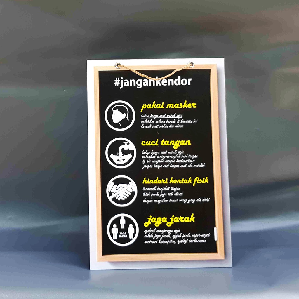 Jual Hard Poster || Poster Quotes Taat Prokes || Poster Protokol ...