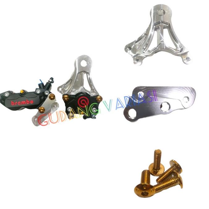 Jual Paket kaliper BRMBO BIG POT DEPAN BELAKANG PLUS BREKET NINJA PNP | Shopee Indonesia