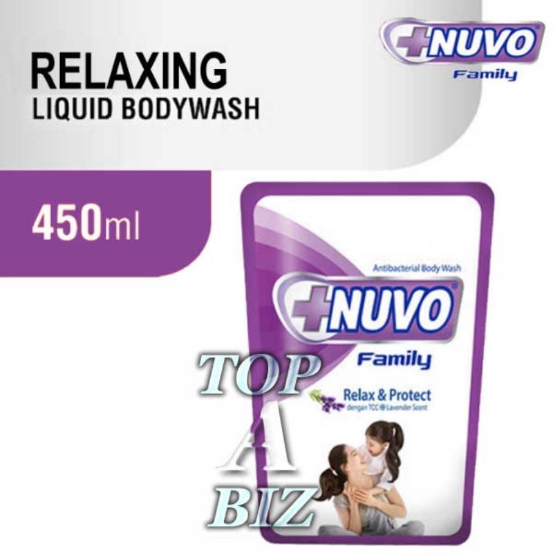 Jual Nuvo Body Wash Pouch 400ml - Sabun Mandi Cair Anti Bakteri - Red ...