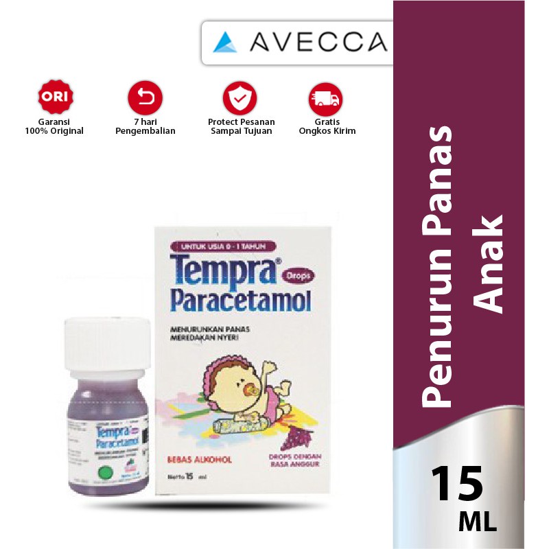 Jual Tempra Drop Obat Demam Bayi Dan Anak 15 ml / Obat panas bati ...