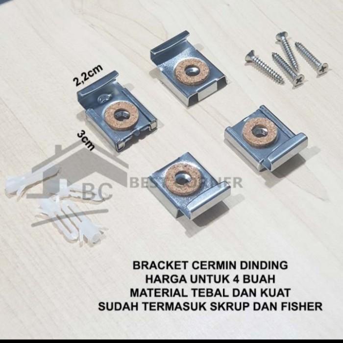 Jual JEPITAN KACA CERMIN/BRACKET CERMIN DINDING | Shopee Indonesia