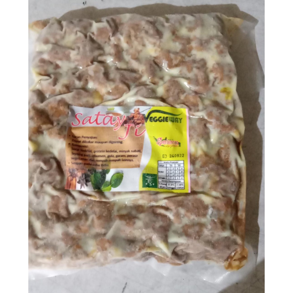 Jual AYAM VEGETARIAN VEGETARIAN SATAY VEGGIE WAY JI SATE 1KG | Shopee ...