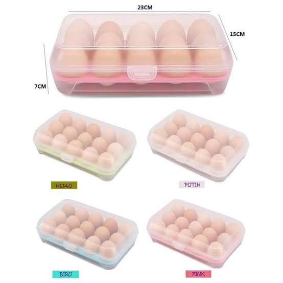 Jual WADAH TELUR TEMPAT PENYIMPANAN TELUR RAK TELOR KOTAK ISI 15 BUTIR ...