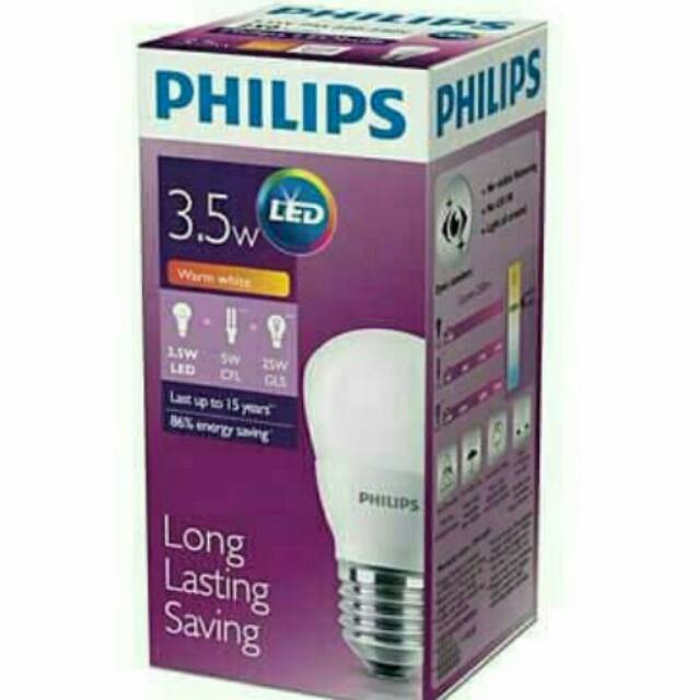 Jual LAMPU PHILIPS LED 3,5 WATT ( KUNING) | Shopee Indonesia