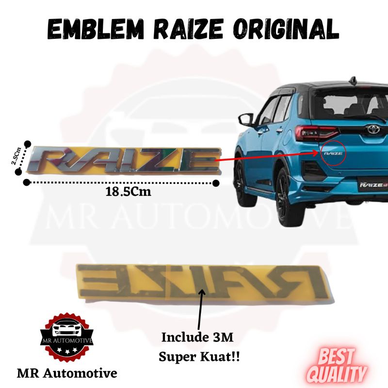 Jual Logo Emblem Toyota Raize ORIGINAL | Shopee Indonesia