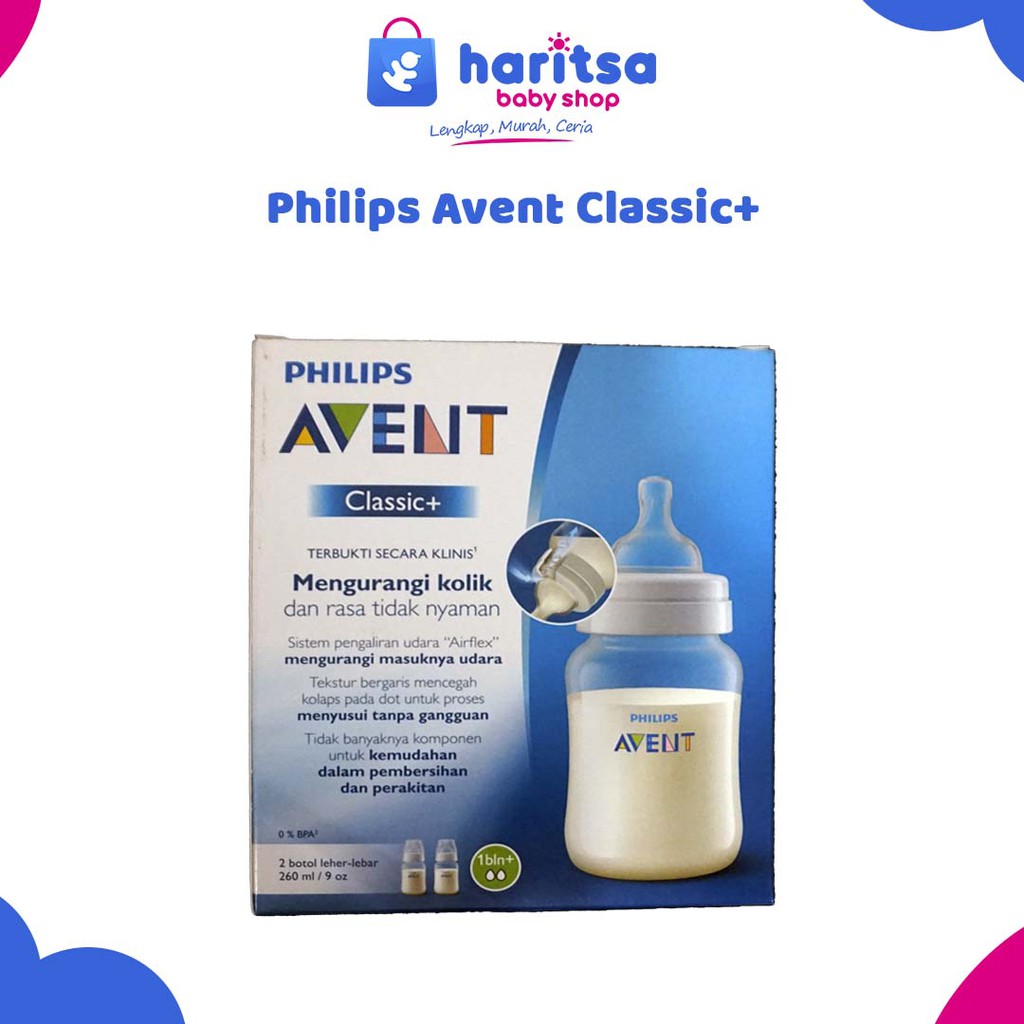 Jual Philips Avent Classic Bottle Pp 260Ml (Isi 2) / Dot Botol Susu ...