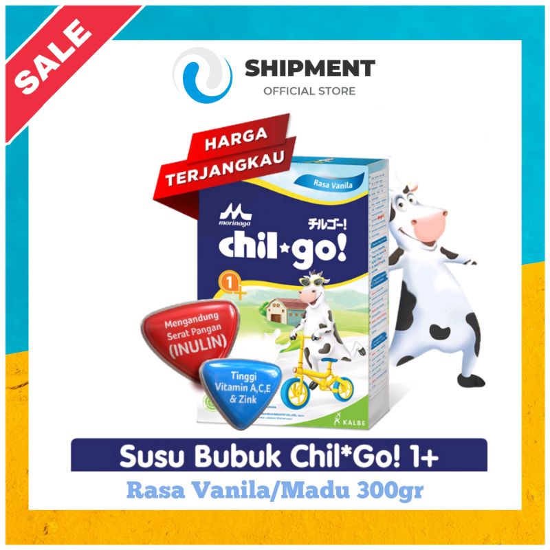Jual Morinaga Chil - Go Powder bubuk 1+ 300gr Susu pertumbuhan anak ...