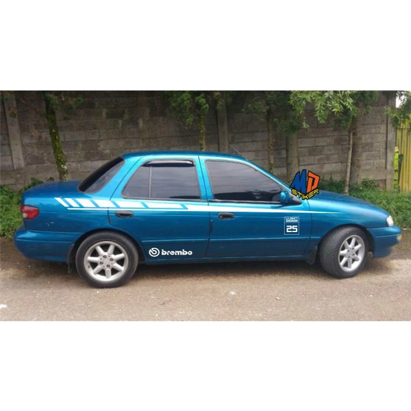 Jual stiker cutting body mobil sedan timor civic corolla vios Avega ...