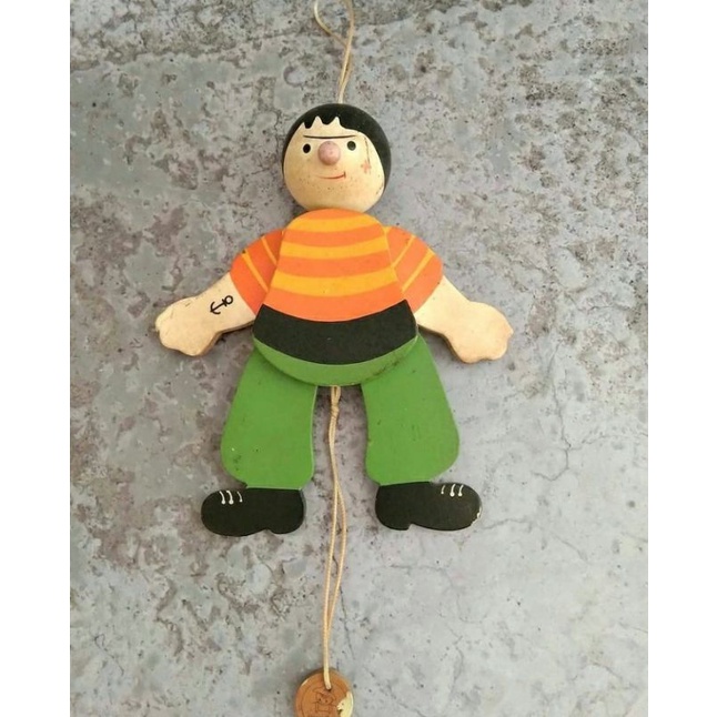 Jual Wooden Puppet Boneka Kayu Gantung | Shopee Indonesia