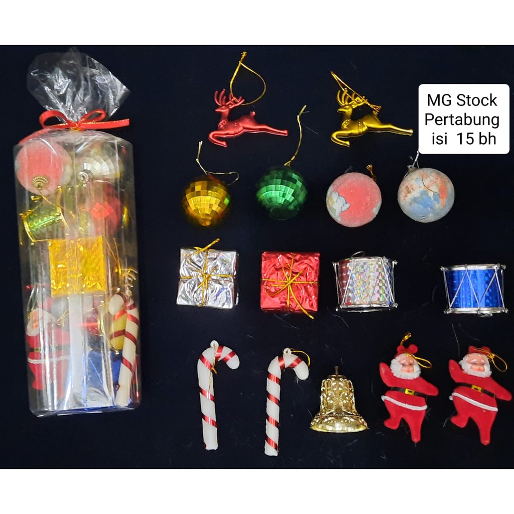 Jual Mainan Natal Hiasan Natal accesories natal MG Stock MIX | Shopee ...